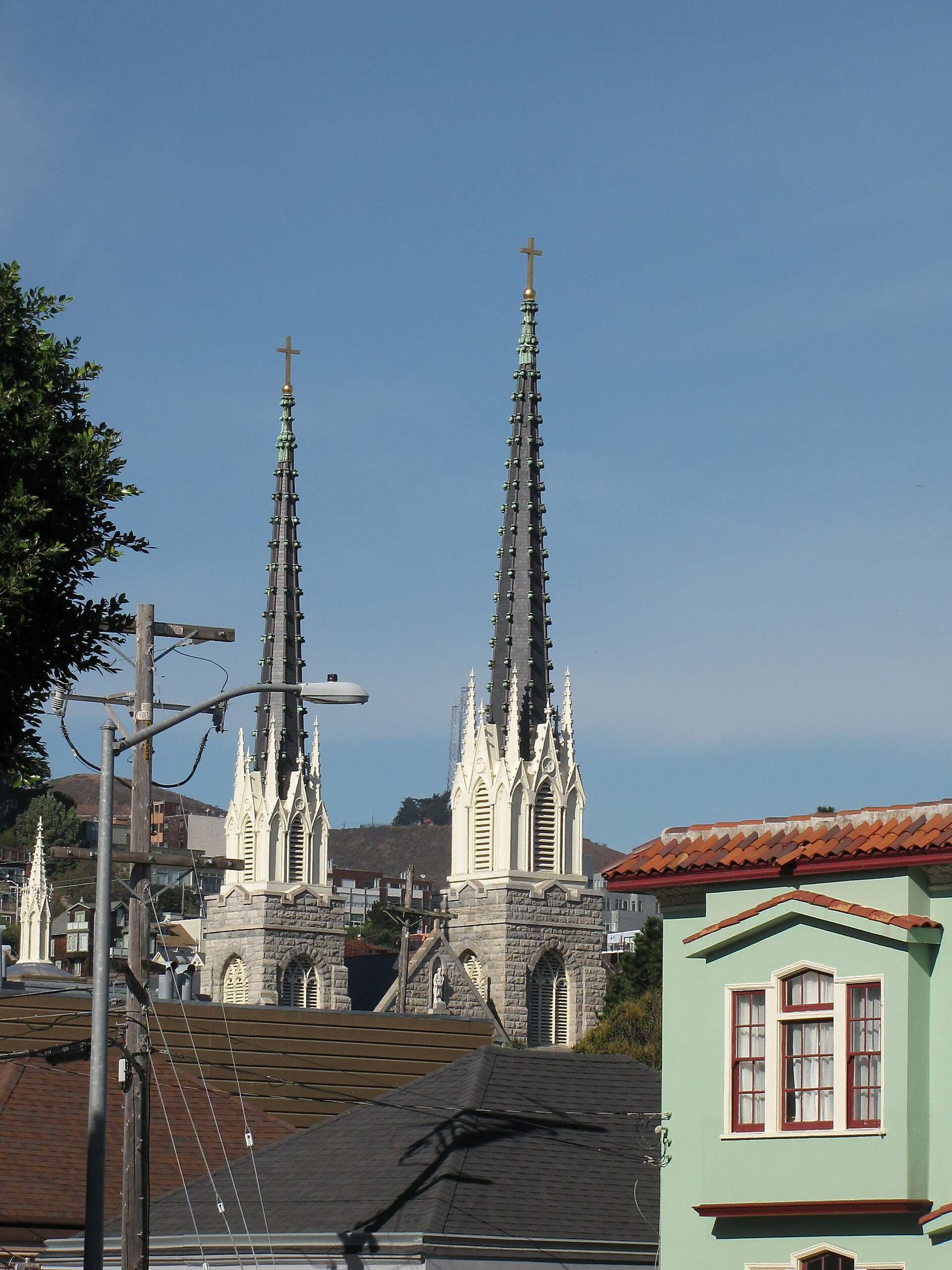 St. Paul’s Church: slate steeples and rustic stone