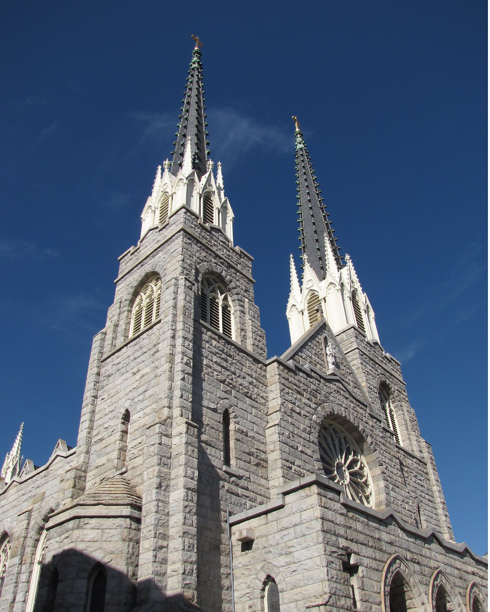 St. Paul’s Church: slate steeples and rustic stone