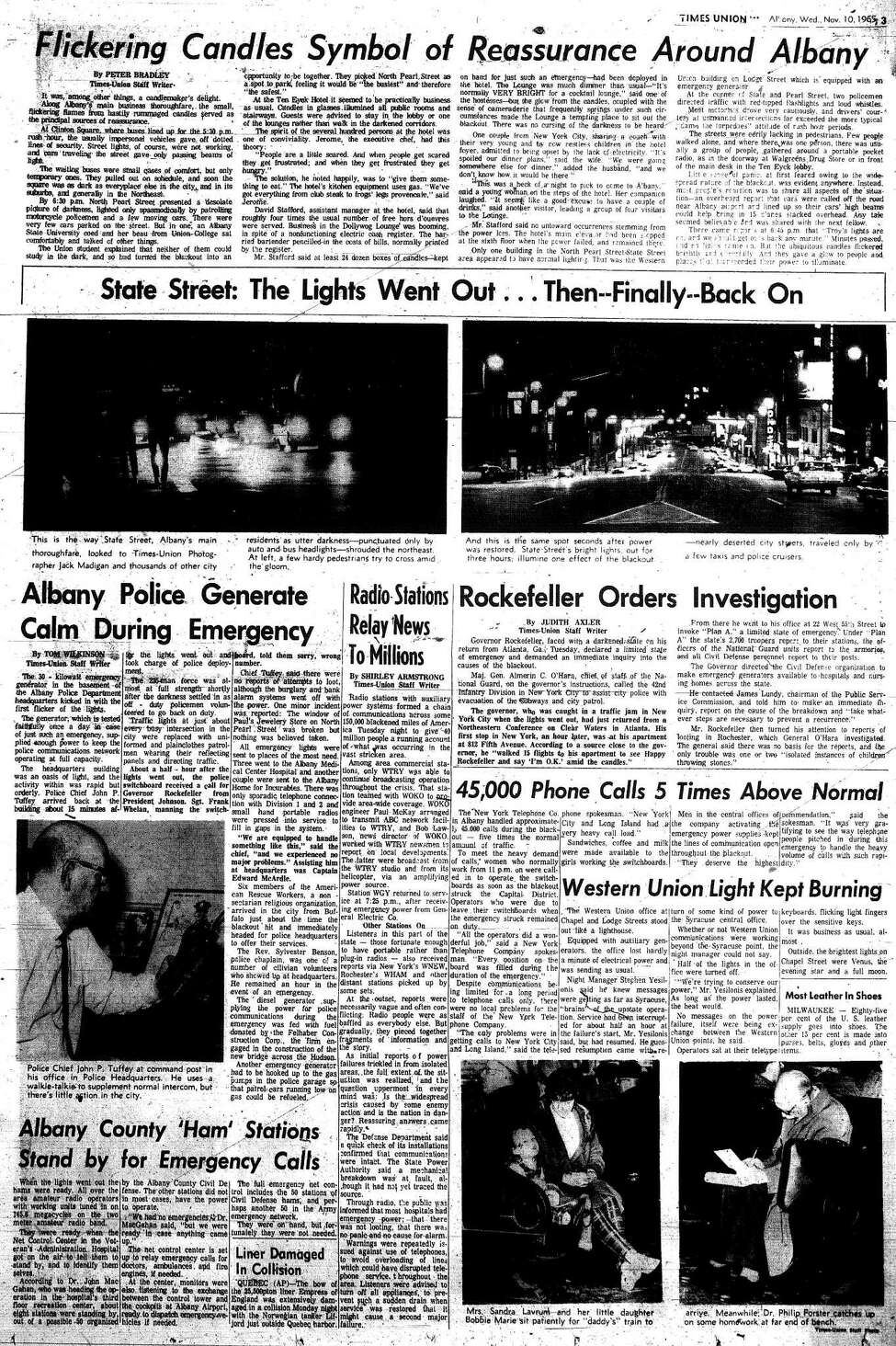 50 years ago — Albany went dark in the Great Northeast Blackout