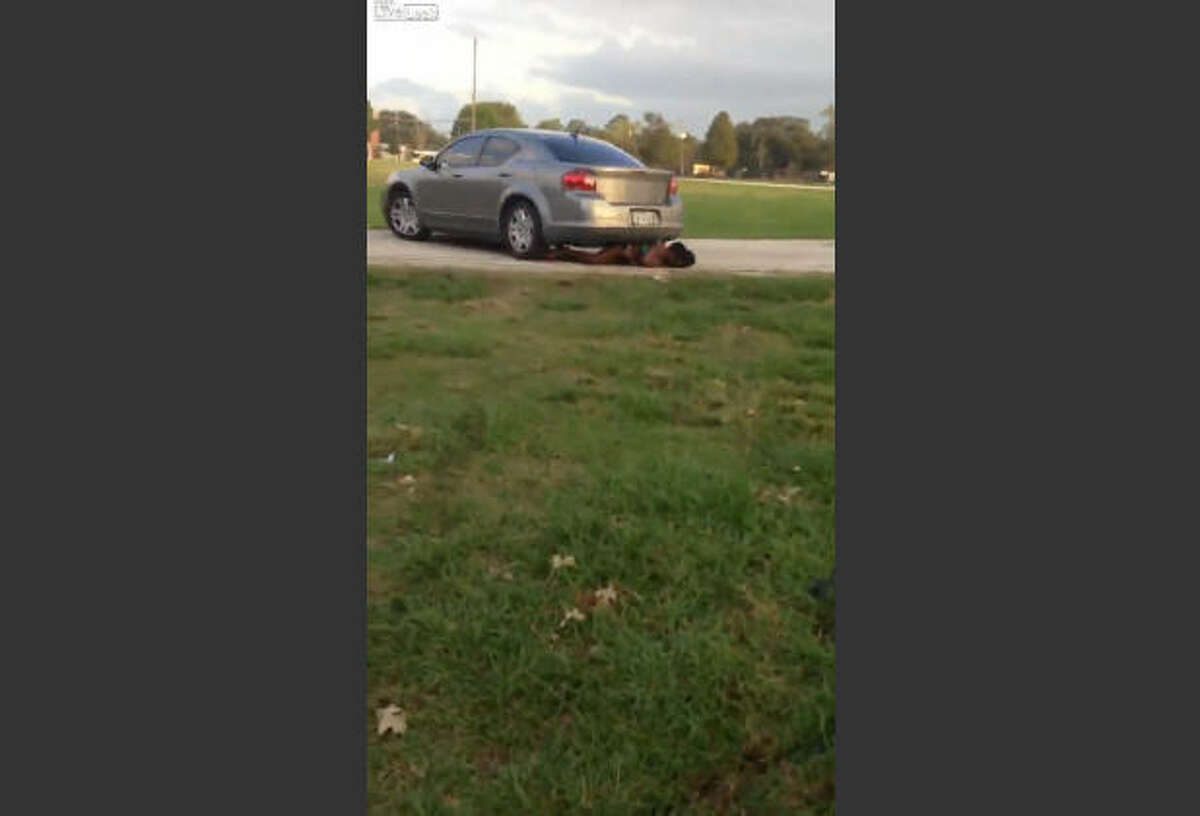 Teenage girl gets run over by car during street fight