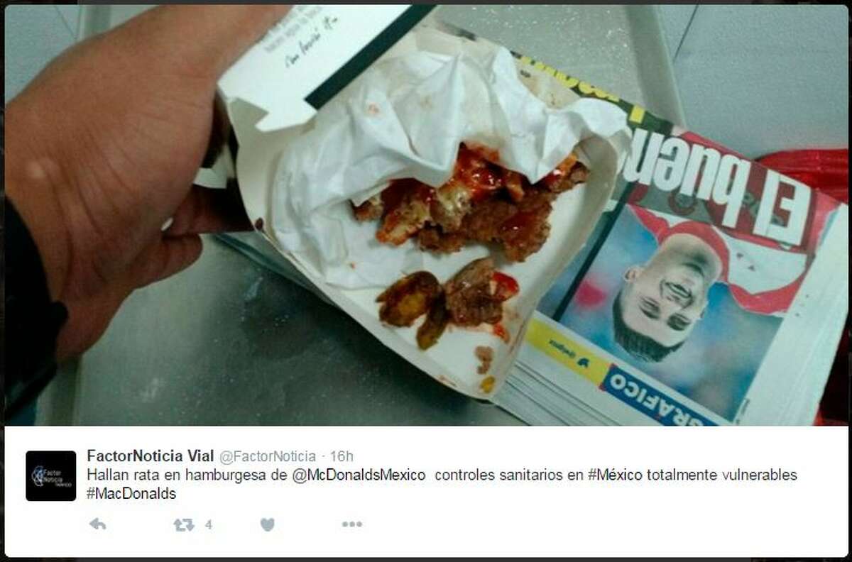 Photo of rat head in McDonald's burger forces closure of restaurant by ...