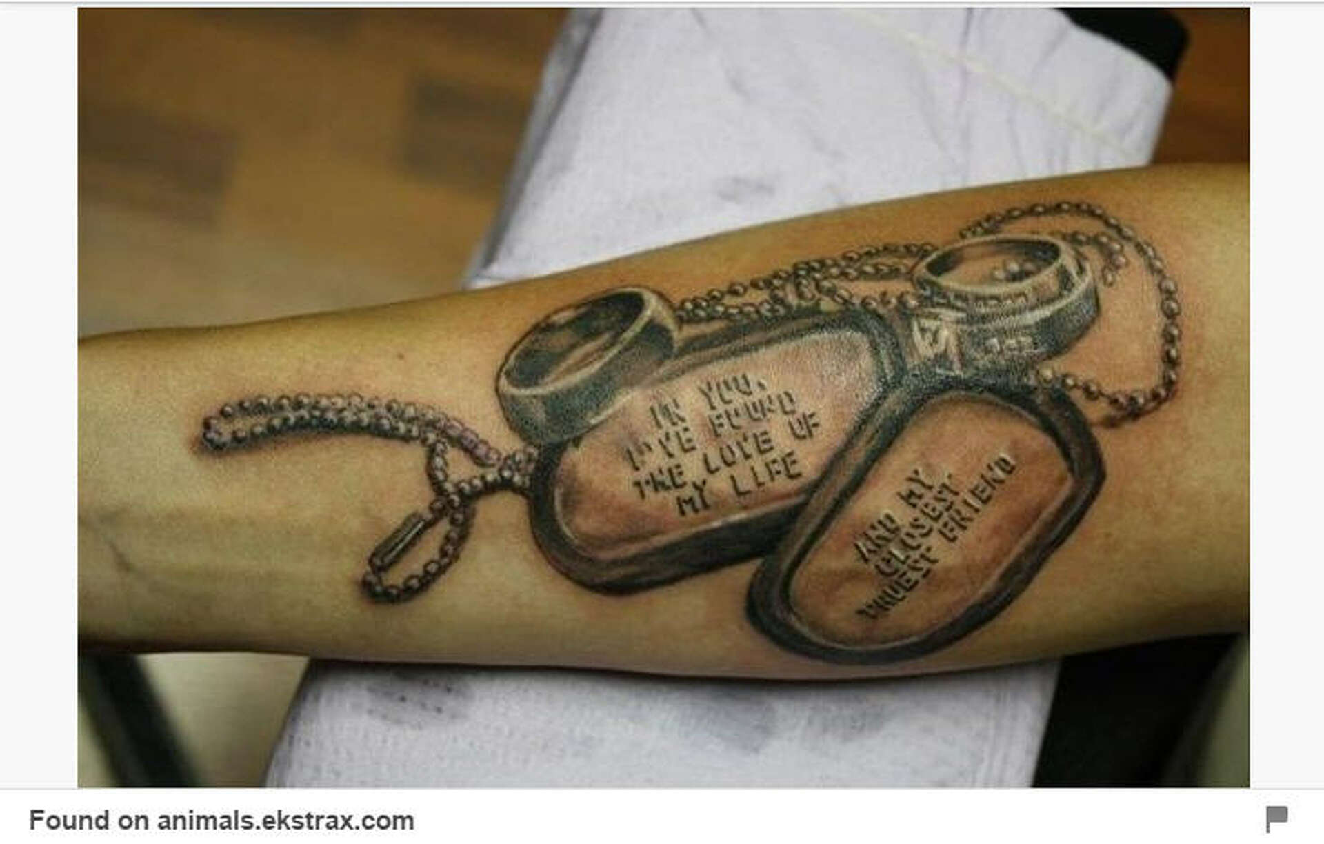 Stunning tattoos honor military service