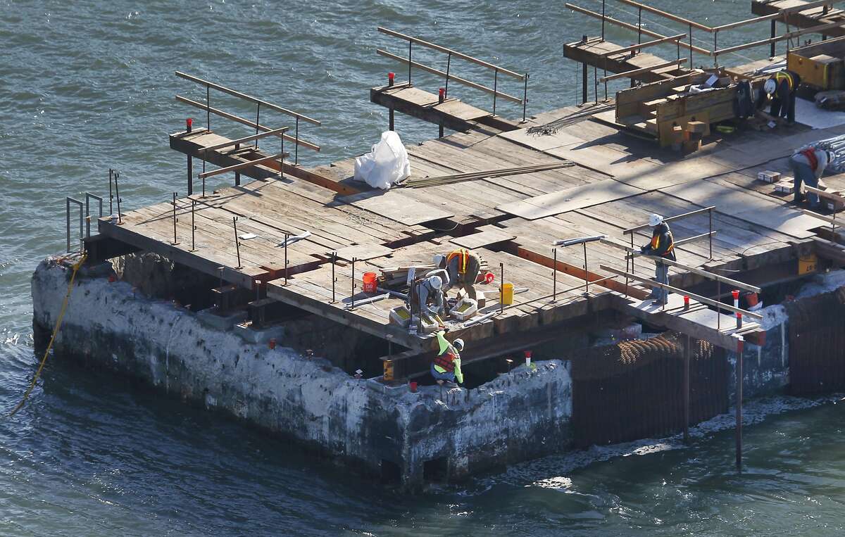 Caltrans aims for early Saturday on old Bay Bridge pier blast