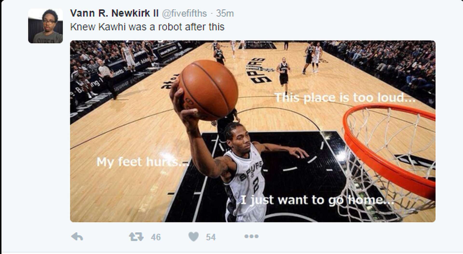 Kawhi Leonard's massive dunk, subsequent fall energizes, terrifies ...