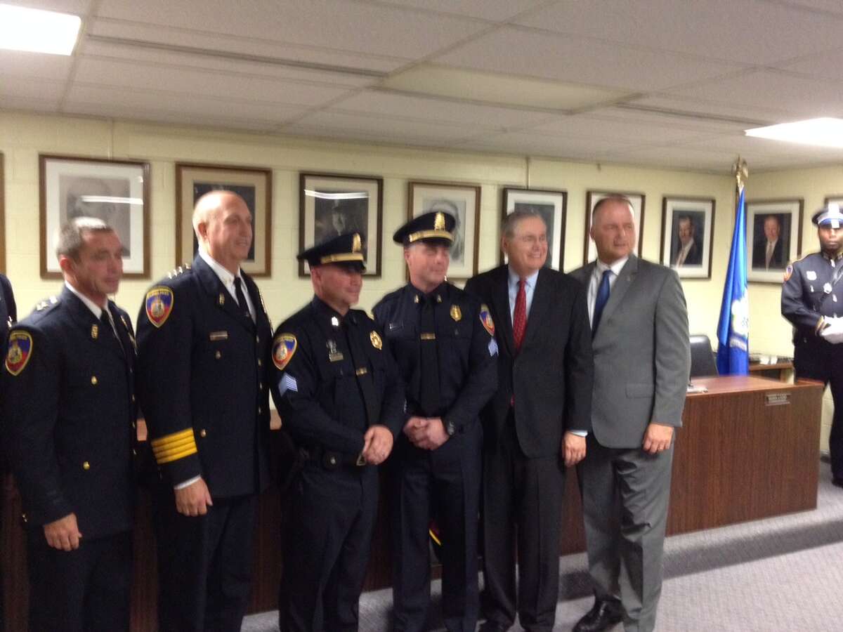Two new Stamford police sergeants sworn in