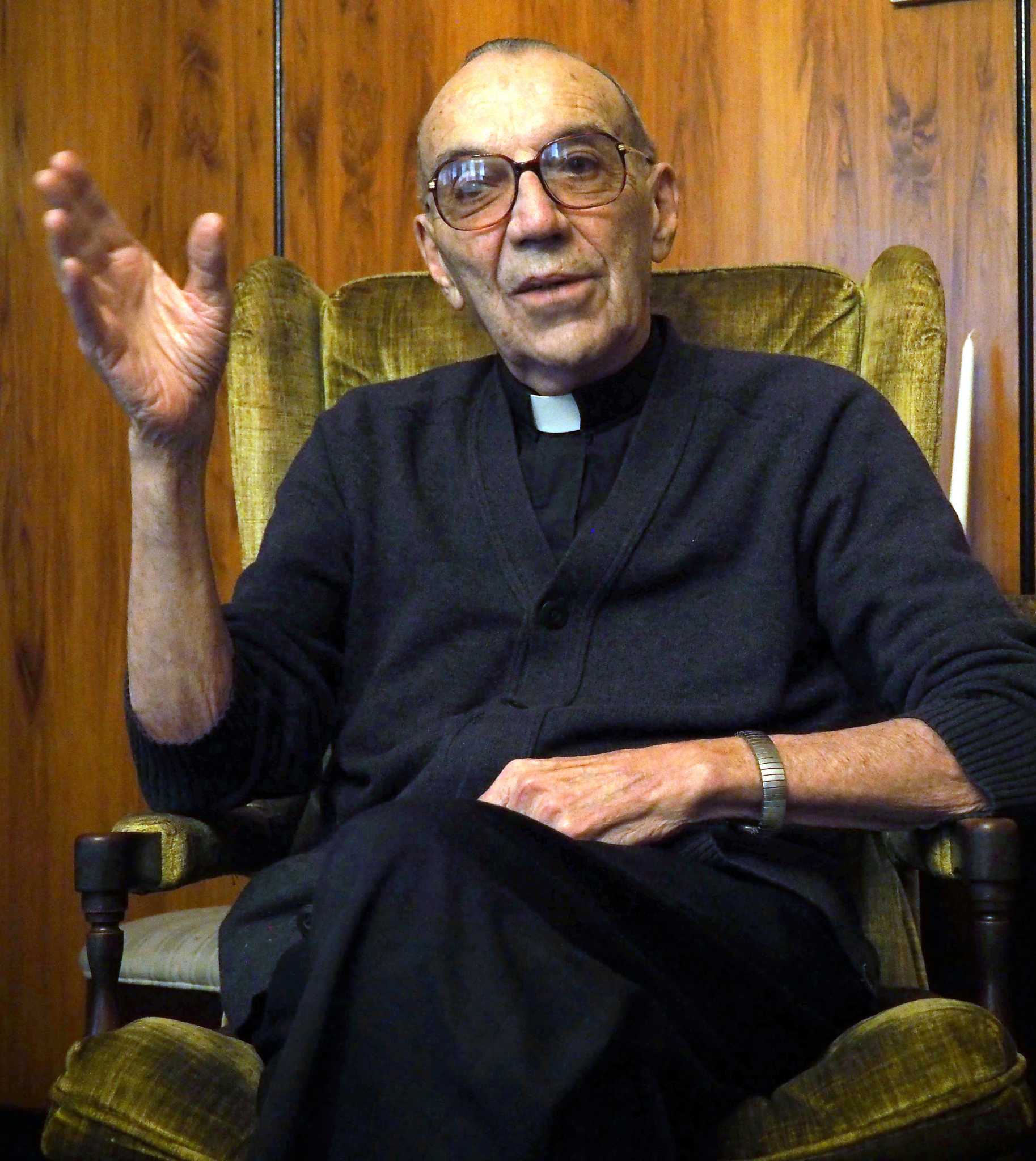 Police prepare to salute Rev. James Lefebvre, a man who listens