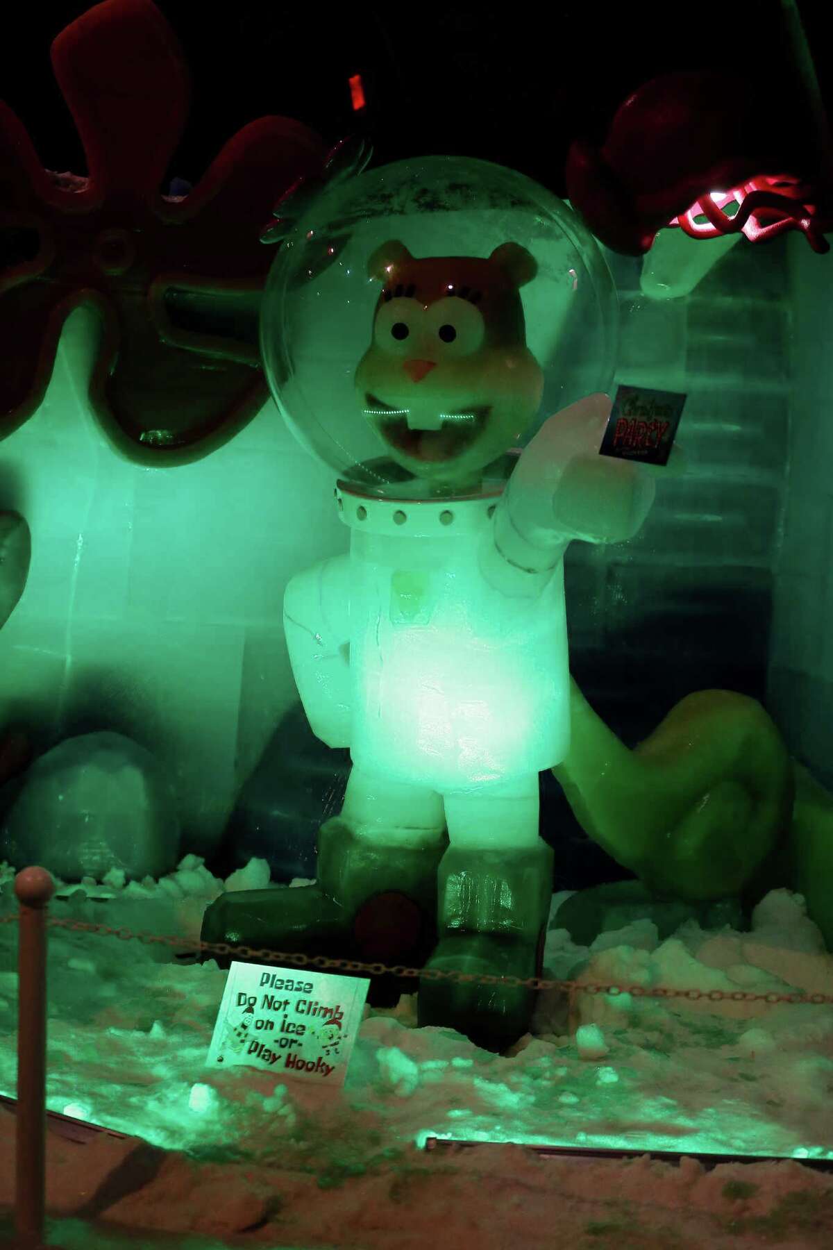 Galveston's Moody Gardens features SpongeBob at Ice Land