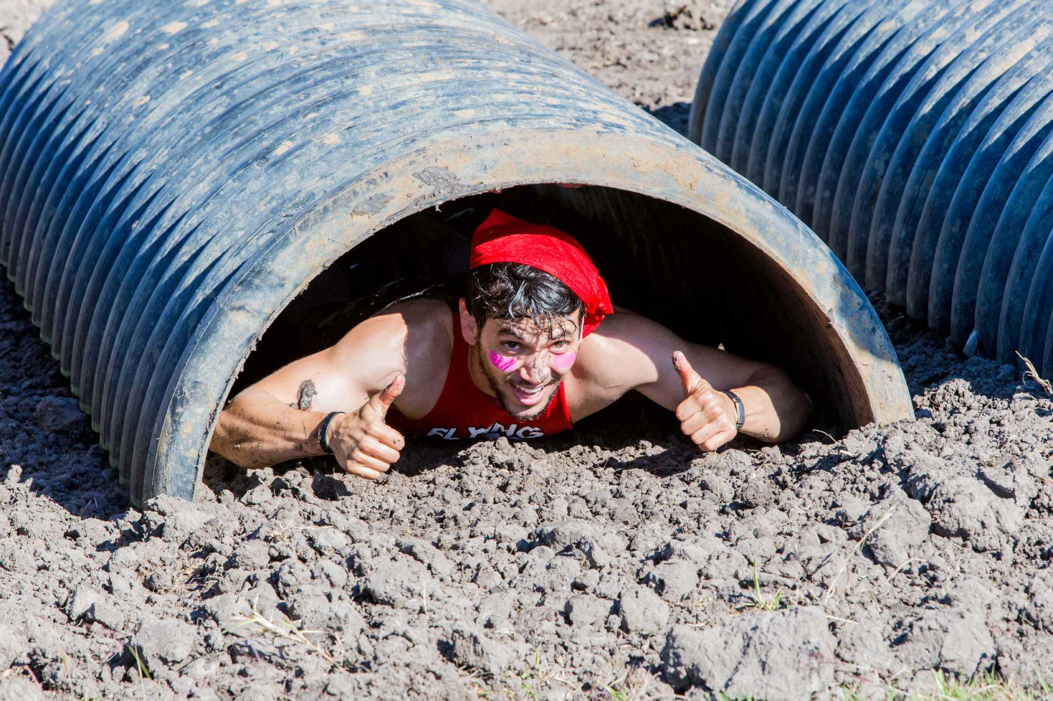 Muddy obstacle course proves challenging