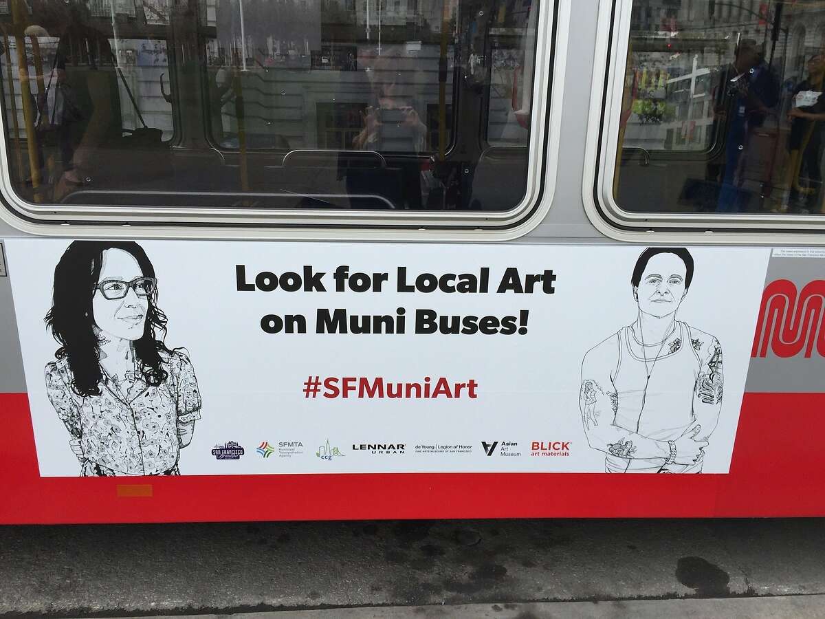 Muni buses get art instead of ads