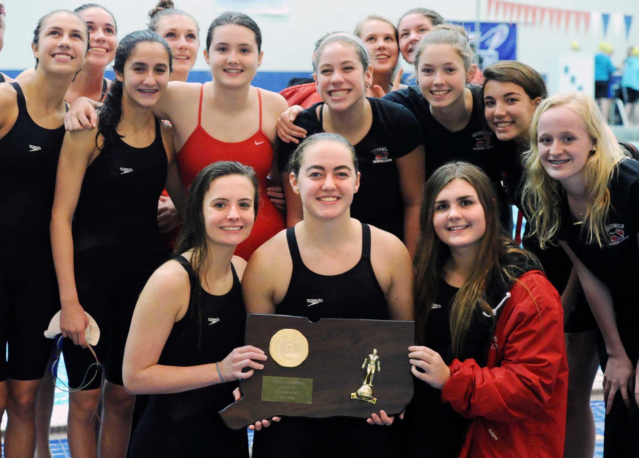 FCIAC stars shine at Class LL girls swimming championships