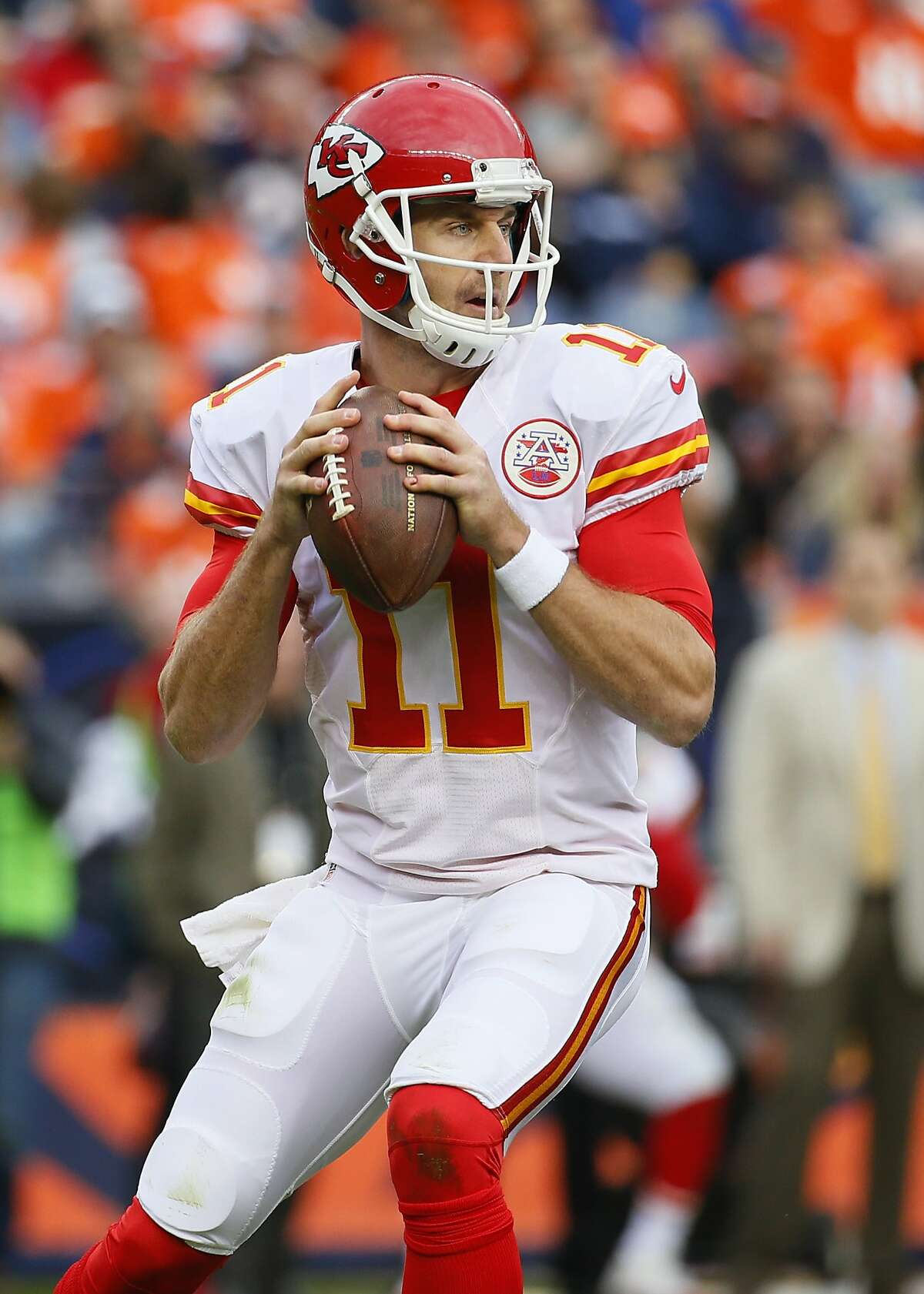 Alex Smith’s interception-less streak is nearing Chiefs’ record