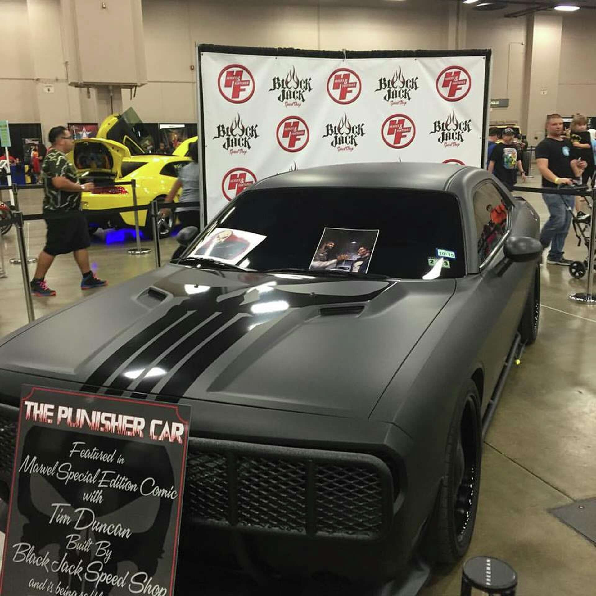 Punisher-themed Dodge Challenger customized by Tim Duncan's shop ...