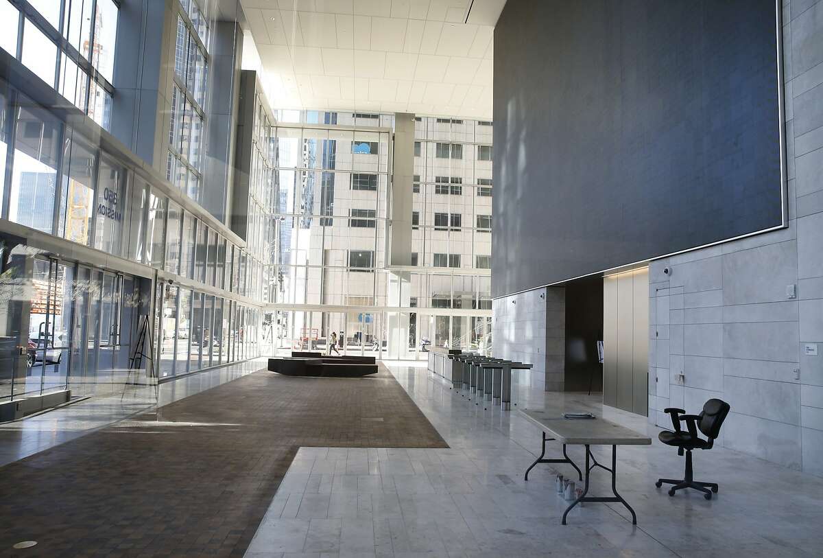We’re sold on Salesforce’s colorful lobby light show