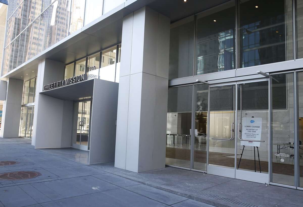 We’re sold on Salesforce’s colorful lobby light show