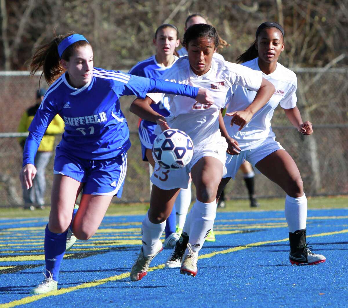 St. Joseph defeats Suffield in Class L girls soccer final