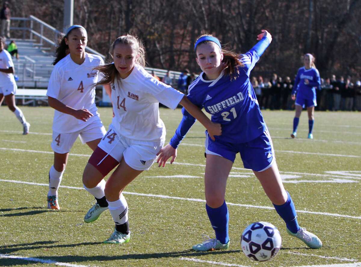 St. Joseph defeats Suffield in Class L girls soccer final