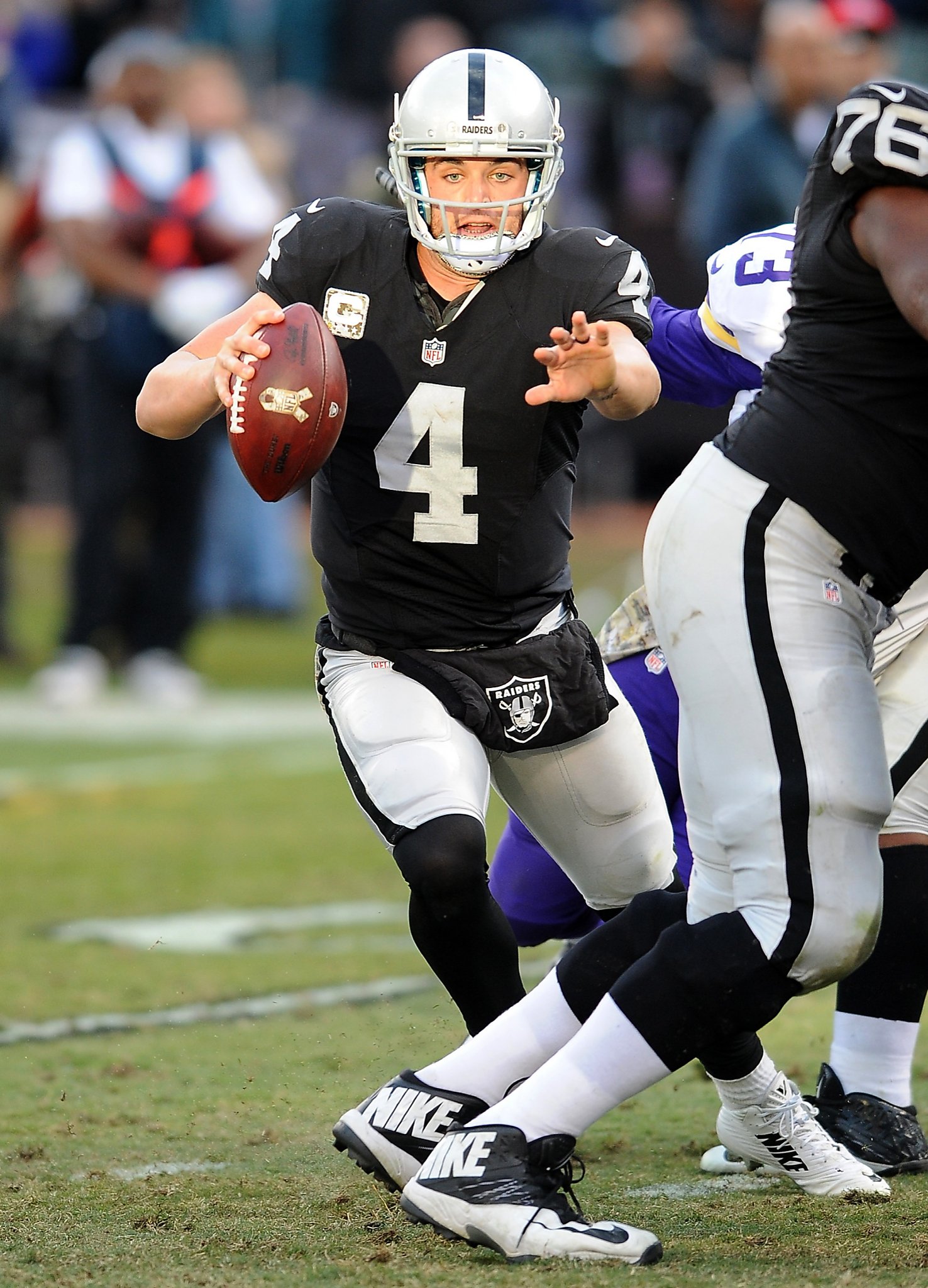 Raiders back on the road against the Detroit Lions