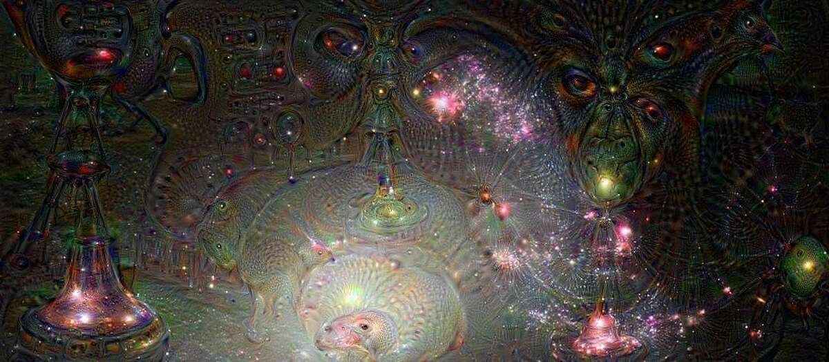 NASA photos as hallucinated by Google's Deep Dream