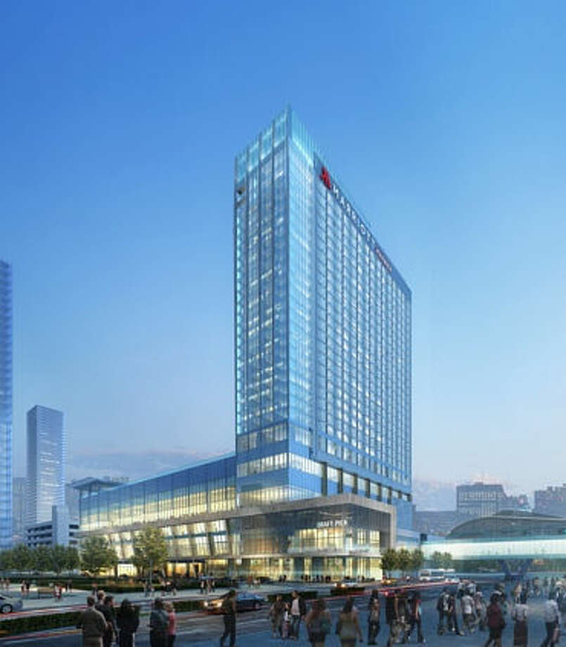 Marriott Marquis Houston will include rooftop lazy river shaped like ...