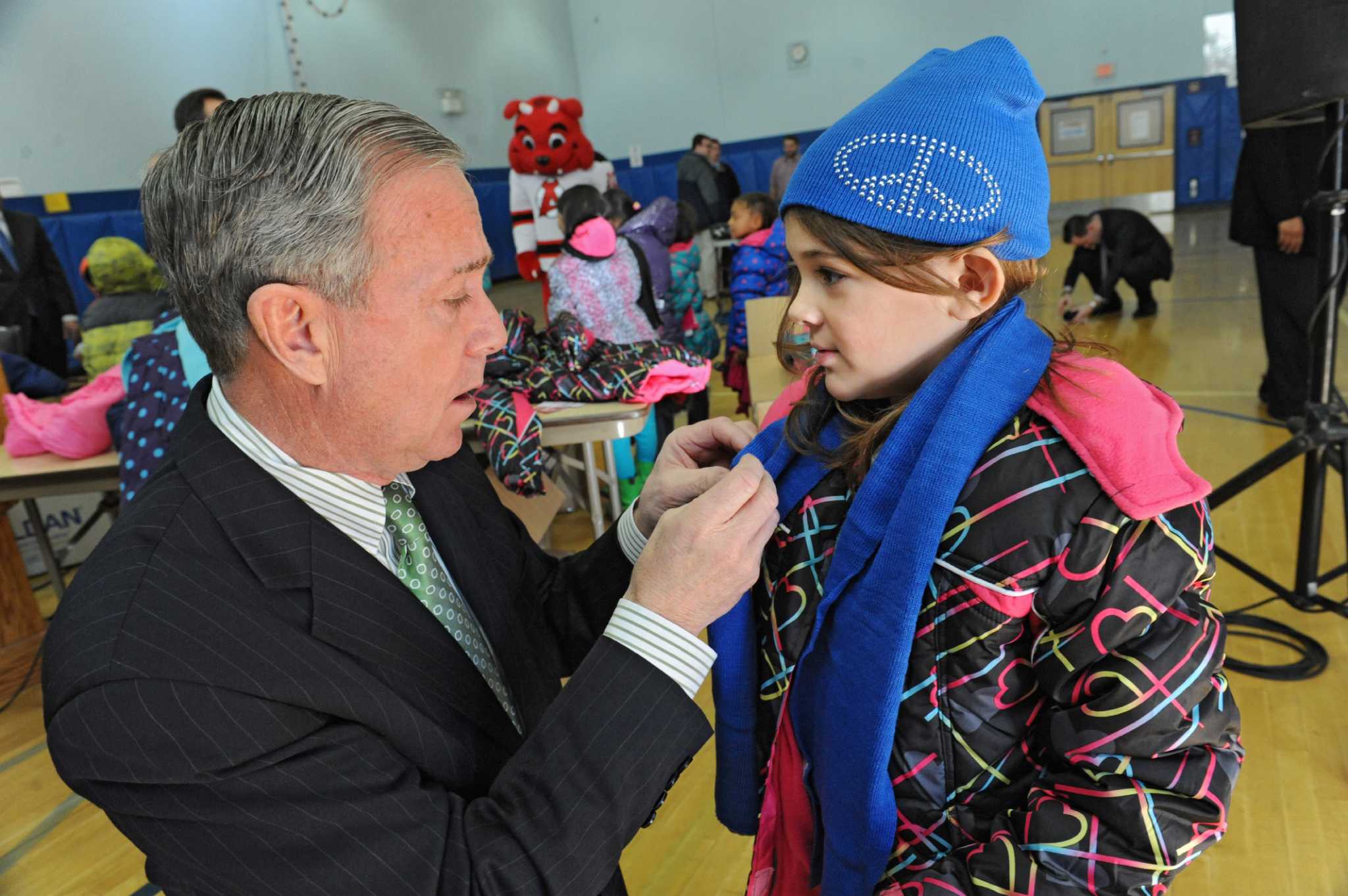 Albany schoolchildren receive Coats for Kids on Tuesday