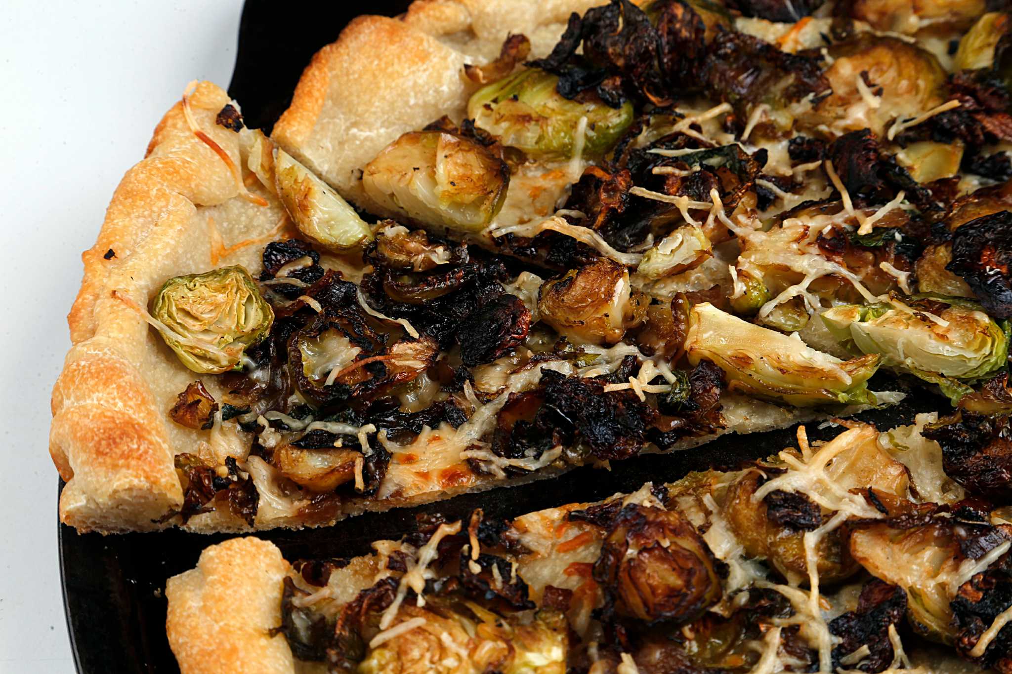 Easy, savory and delicious Brussels Sprout Pizza