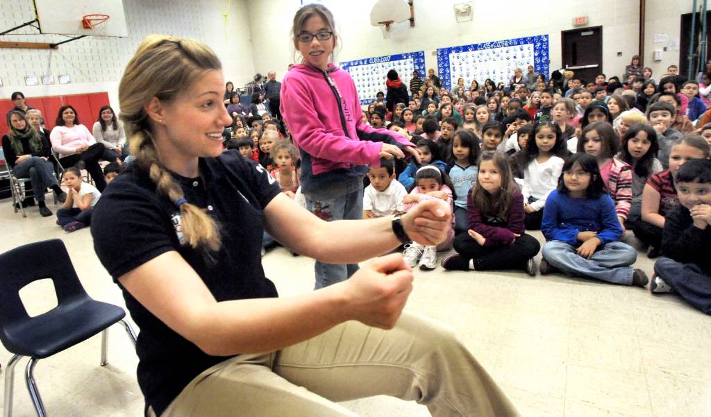 Danbury students meet Olympic medalist Erin Pac
