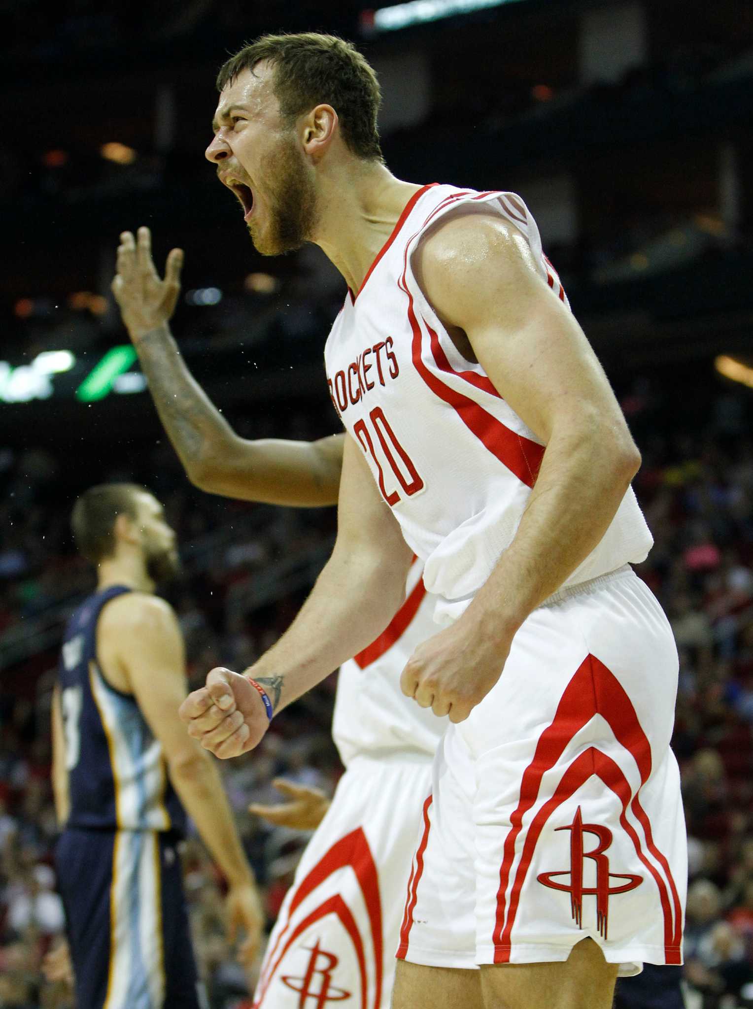 Rockets' Motiejunas eager to work way back into playing shape