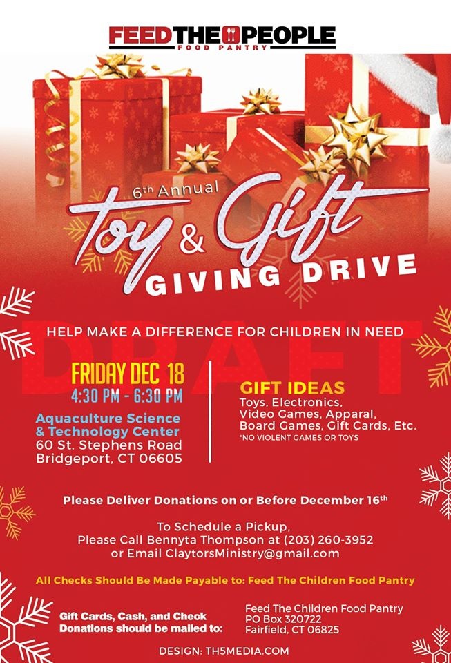 Toy & gift drive in Bridgeport