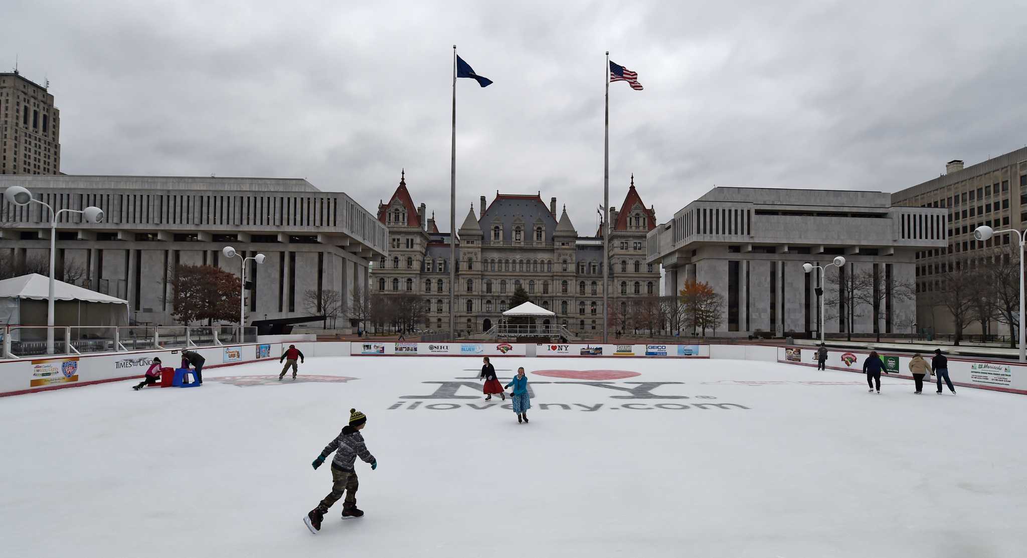 Empire State Plaza skating rink opens