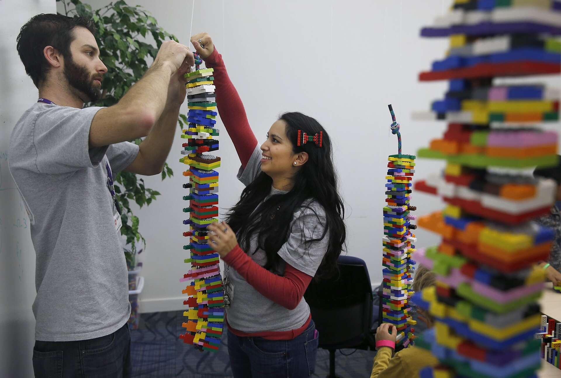 Kids use Legos at Stanford project to learn about tech education
