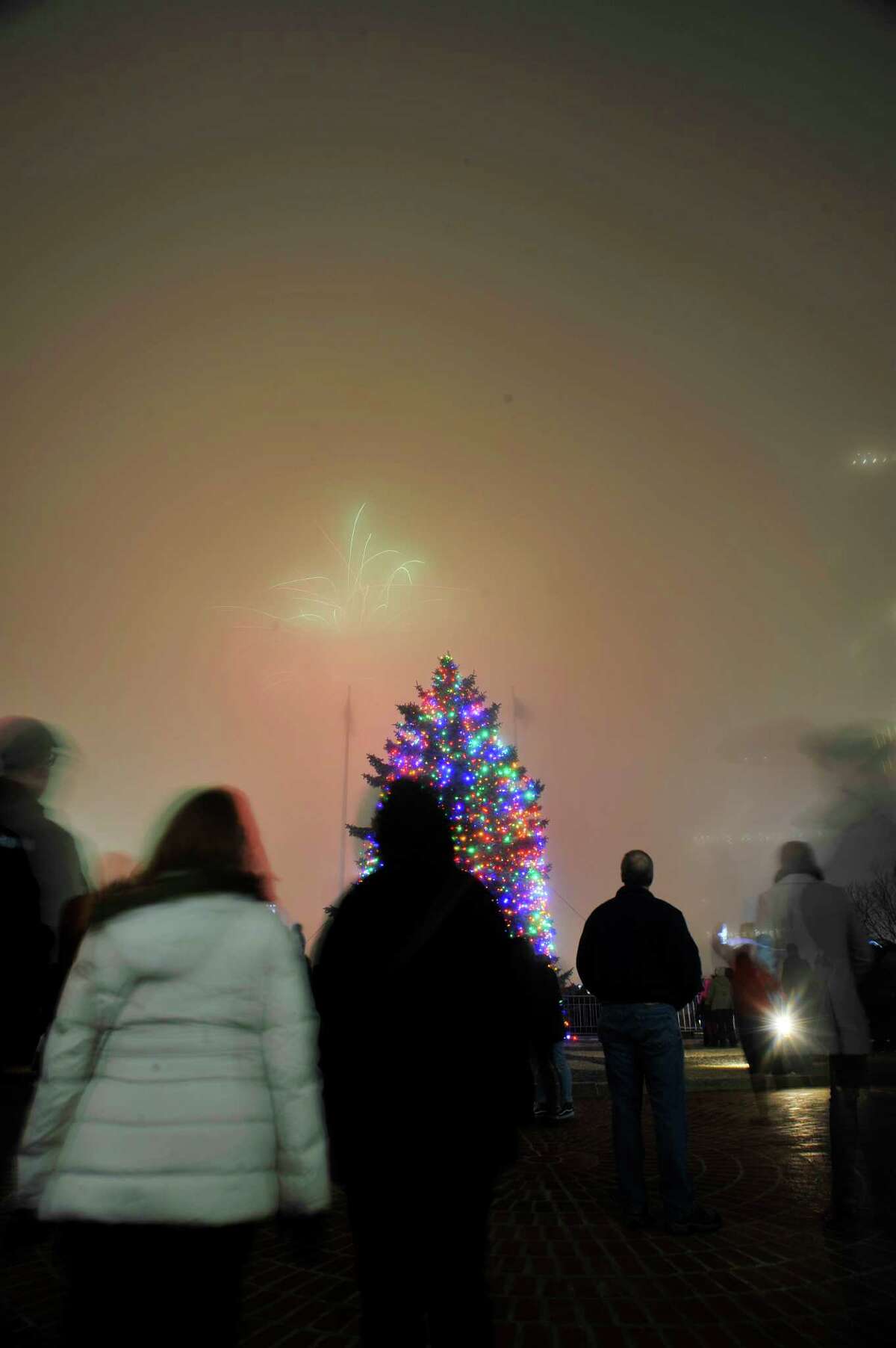 Photos: Christmas tree lighting at Empire State Plaza