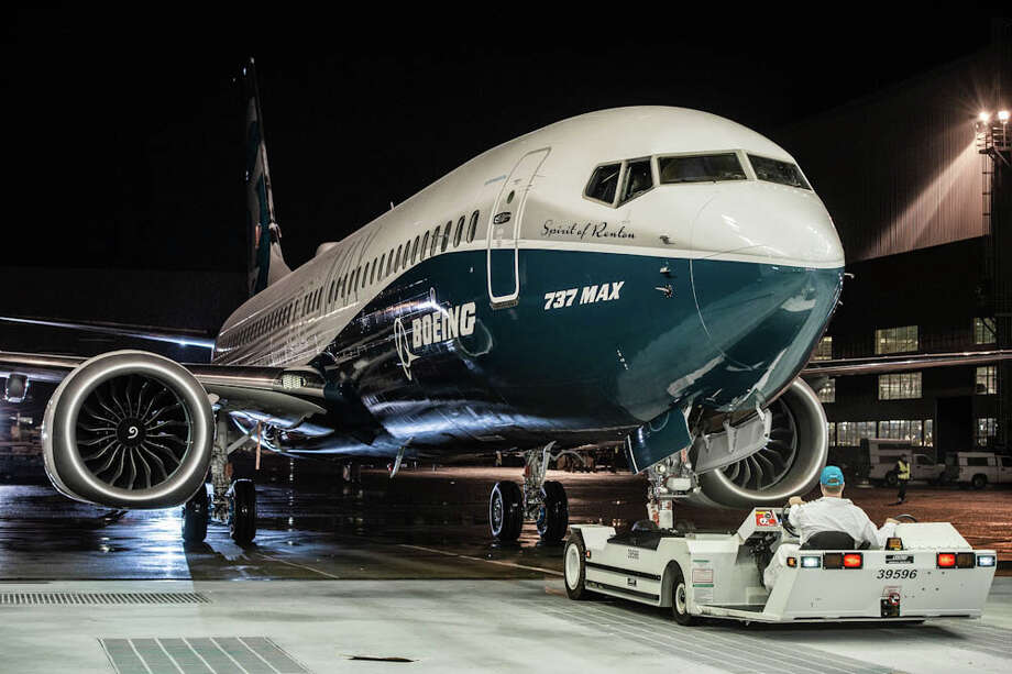 Photos: Boeing rolls out new 737 MAX 8 airplane - seattlepi.com