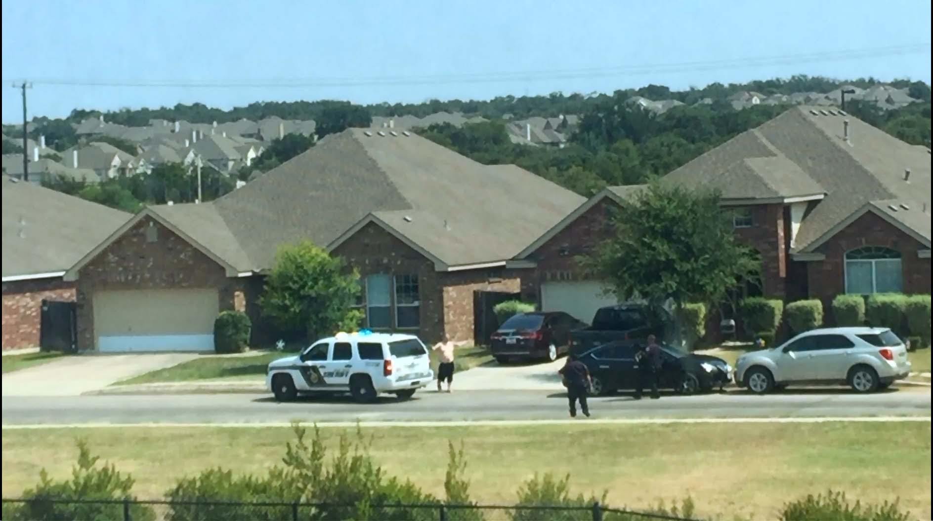 Screen stills from the second video released of the Gilbert Flores shooting