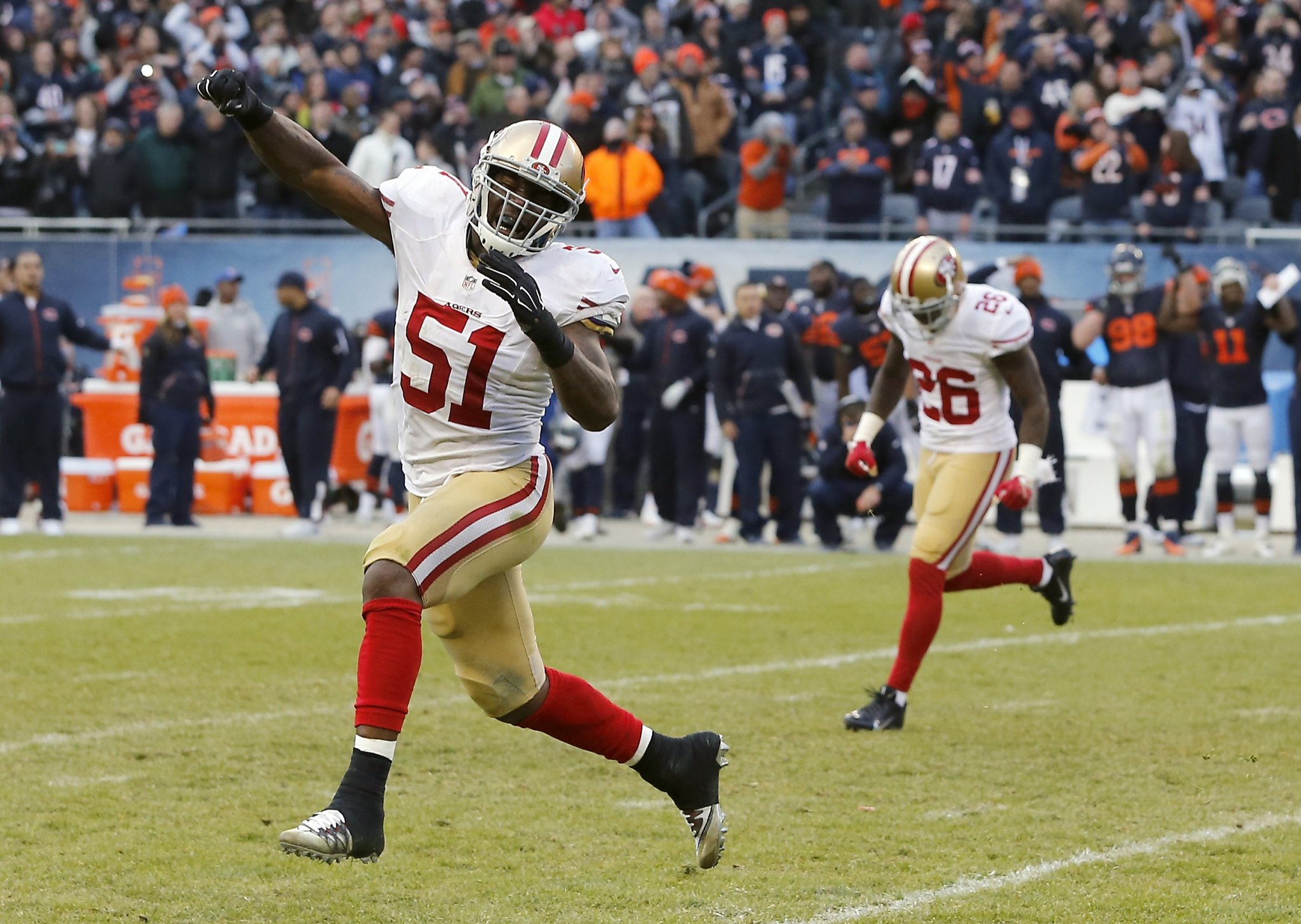 Gerald Hodges draws 1st start for 49ers at linebacker