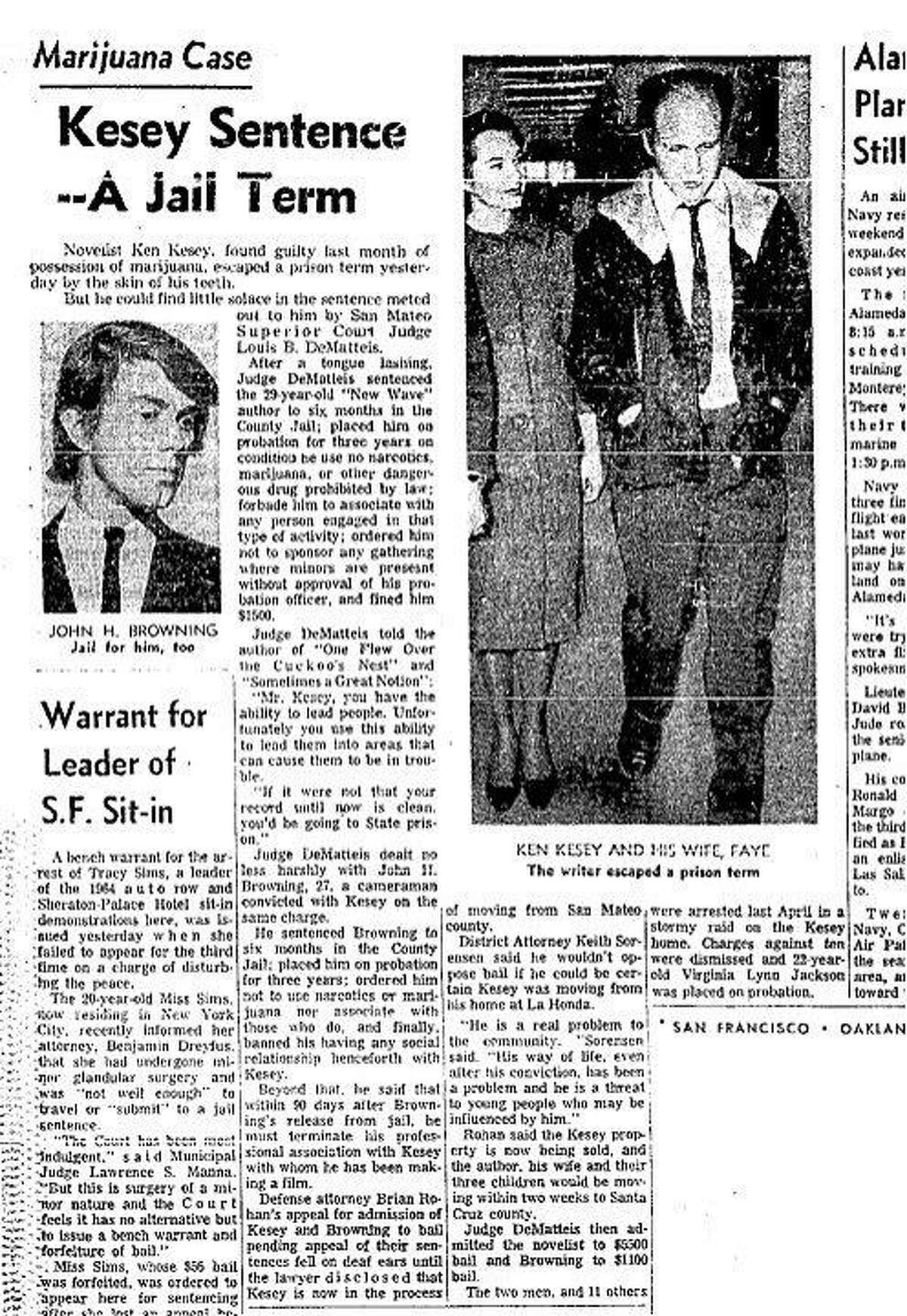 Ken Kesey Vs The Cops Looking Back At Authors 1965 Pot Bust