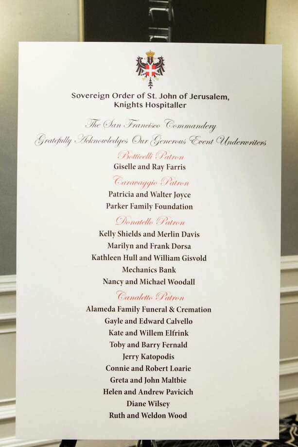 Sovereign Order Of St John of Jerusalem Knights Hospitaller Gala - SFGate