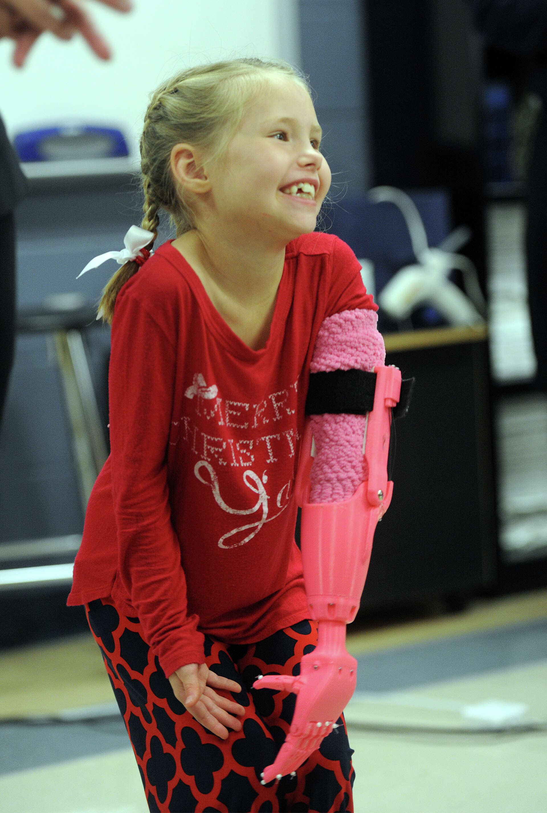 Hardin-Jefferson students create, give 3D-printed arm to 7-year-old