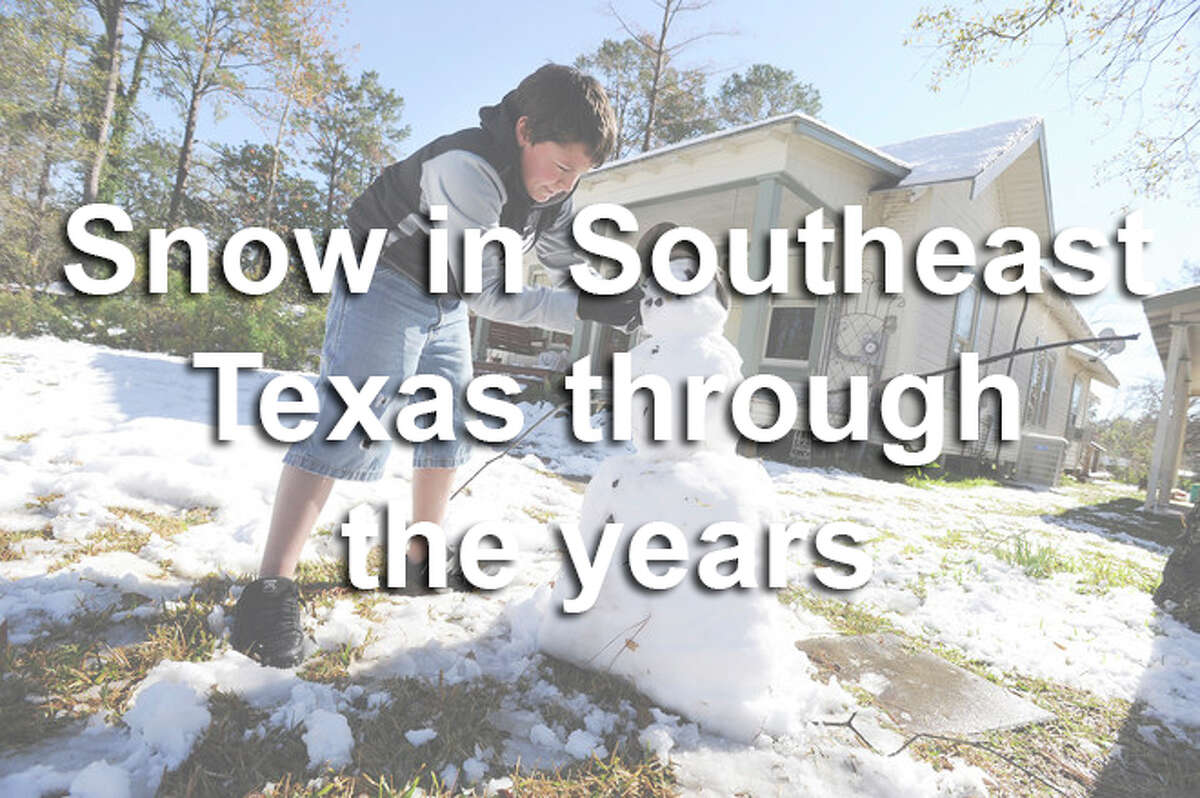 Snow in Southeast Texas through the years