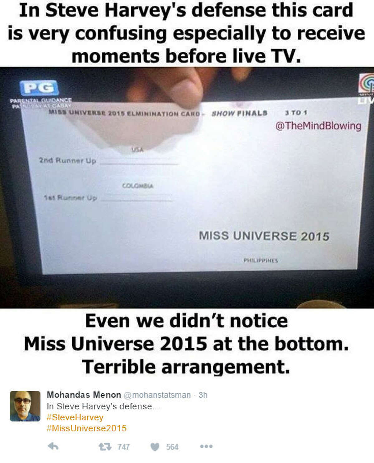 Miss Universe 2015 memes