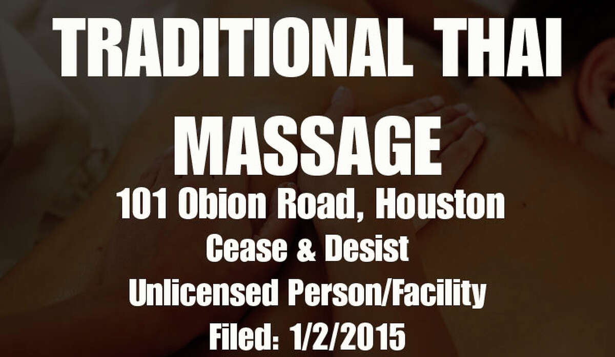 38 Houston-area massage parlors cited for illegal activity by state in 2015