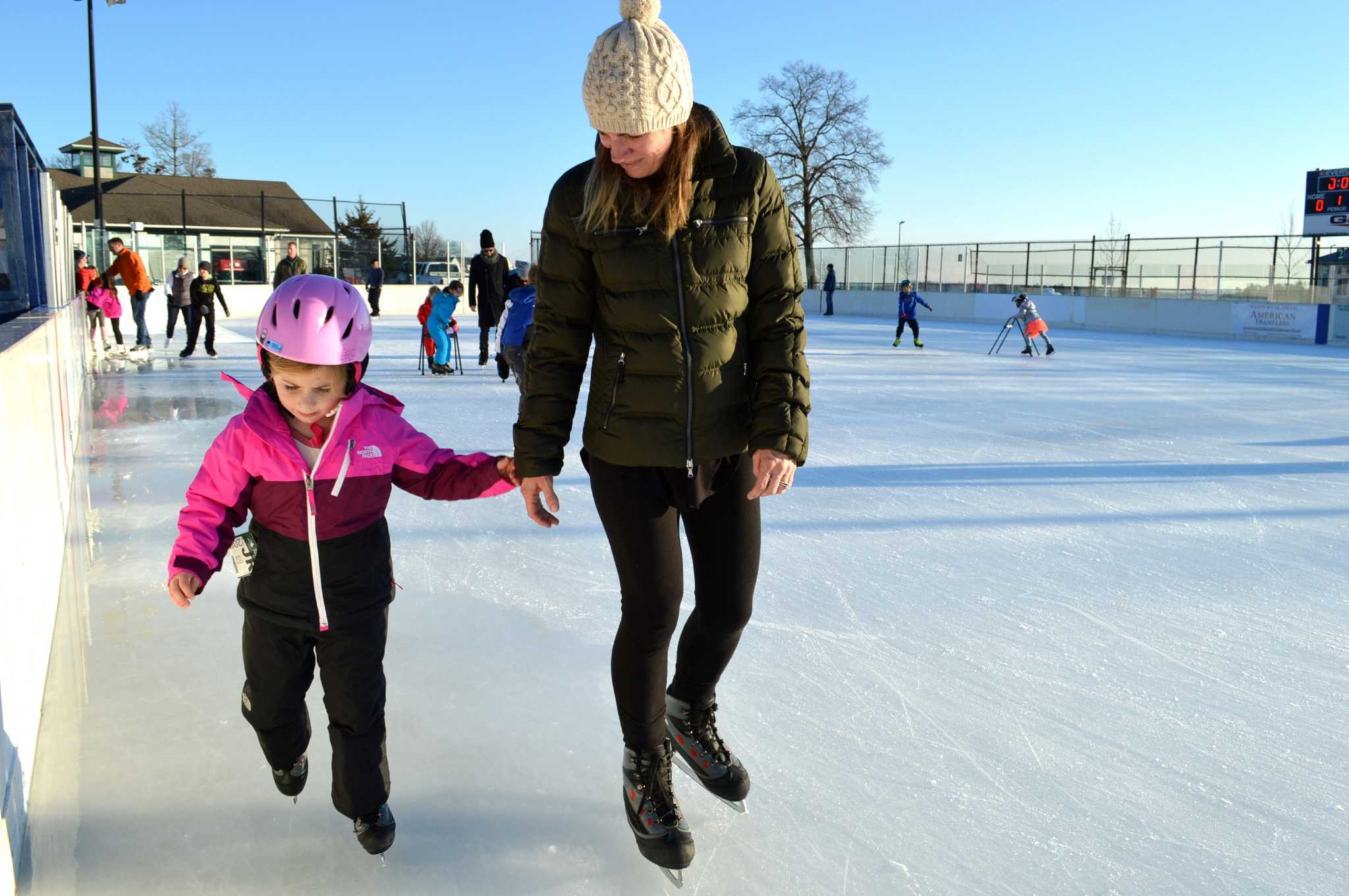 Chill out, despite warm weather skating’s fine at Westport PAL ice rink