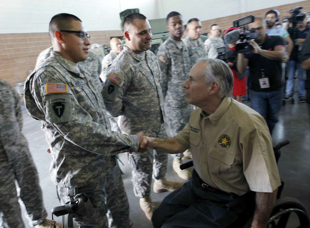 Gov Abbott Visits National Guard