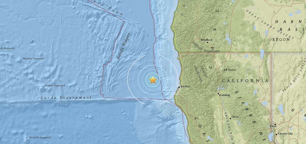 Magnitude-4.8 earthquake strikes offshore of Northern California, near ...