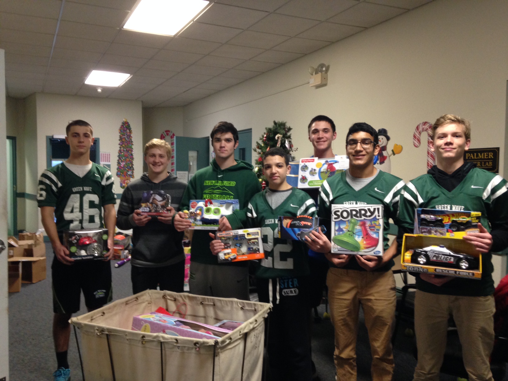 New Milford football players receive season-ending awards