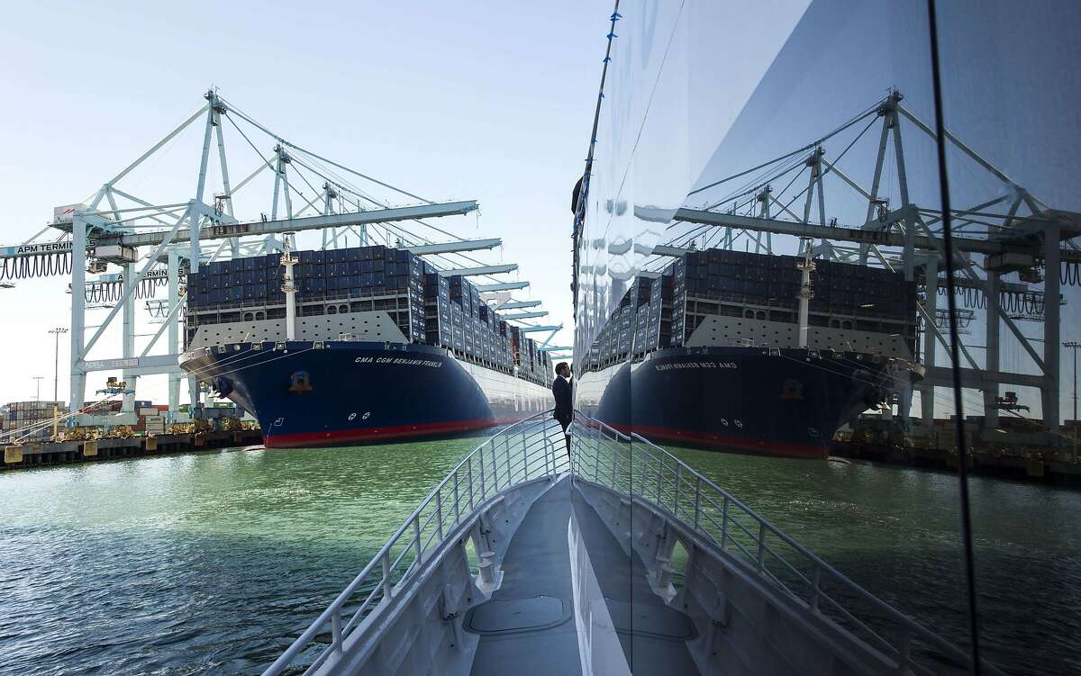 Biggest cargo ship to ever grace S.F. Bay is here