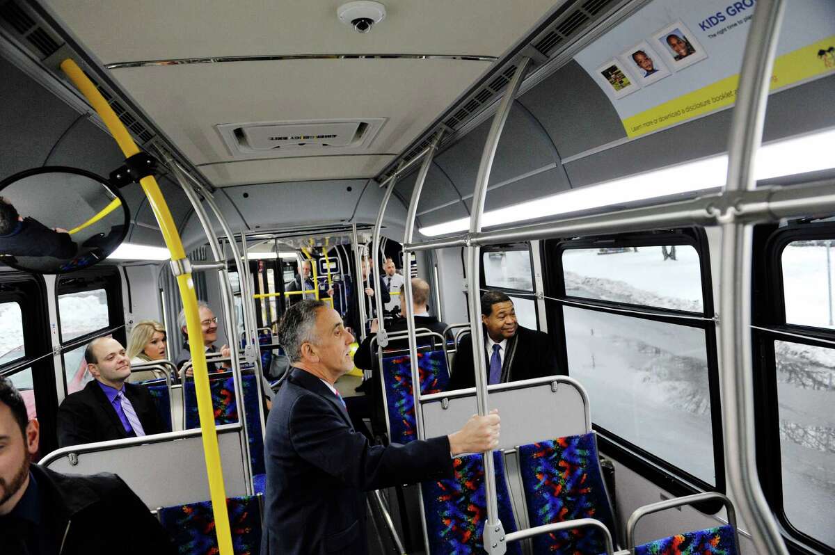 CDTA shows off new articulated buses