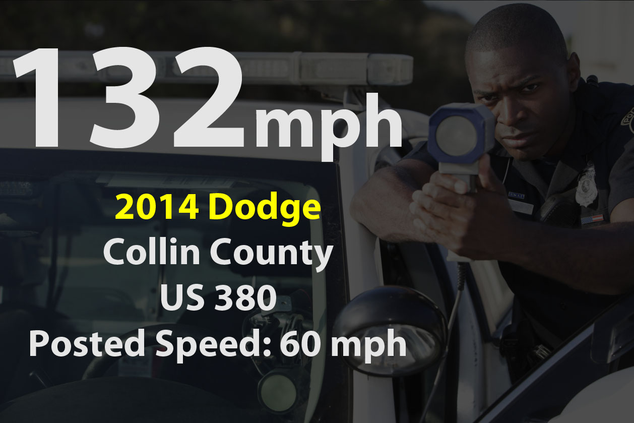 Texas' fastest speeding tickets so far in 2015