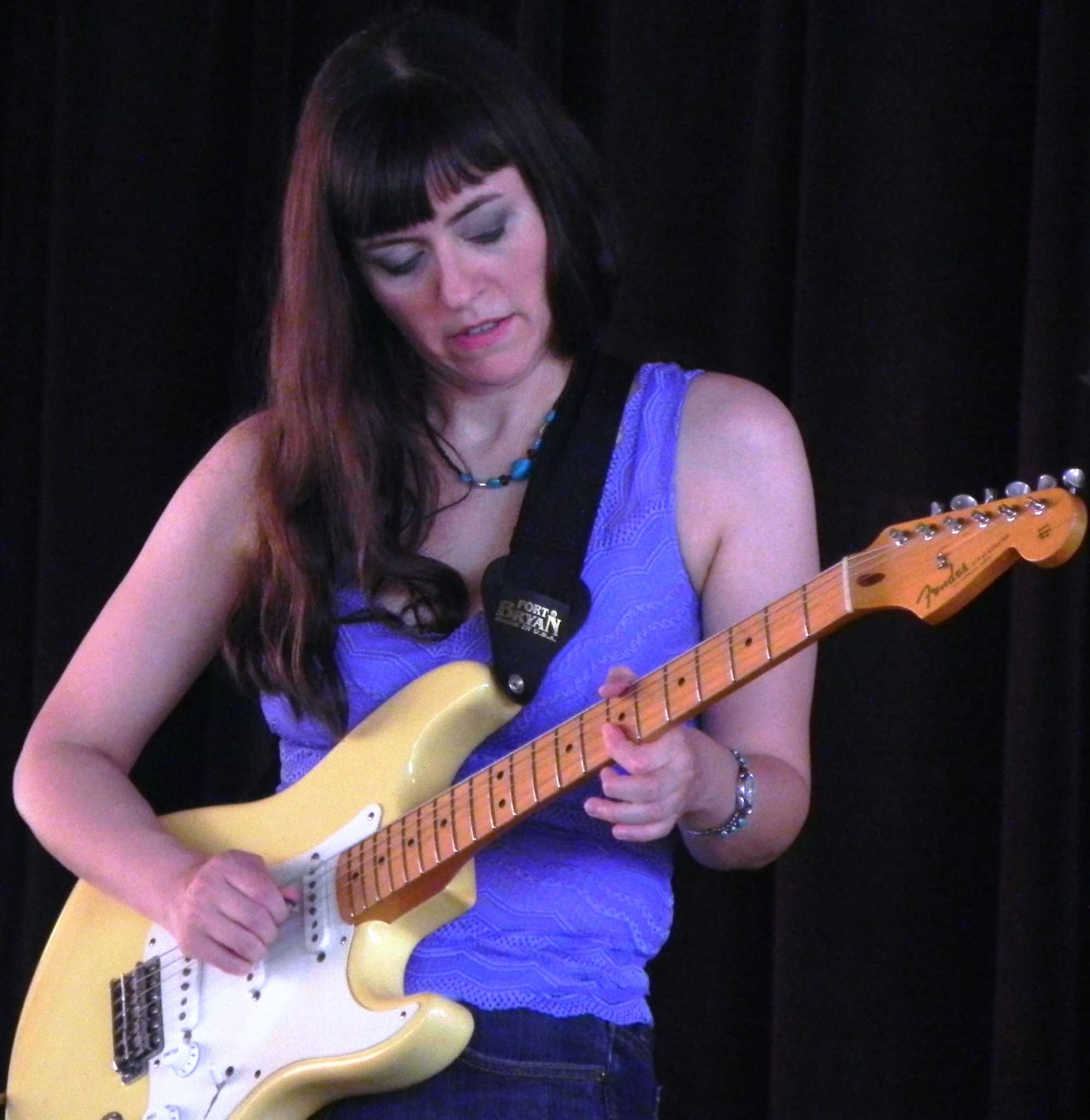 Blues guitarist Catherine Denise ‘can light it up’