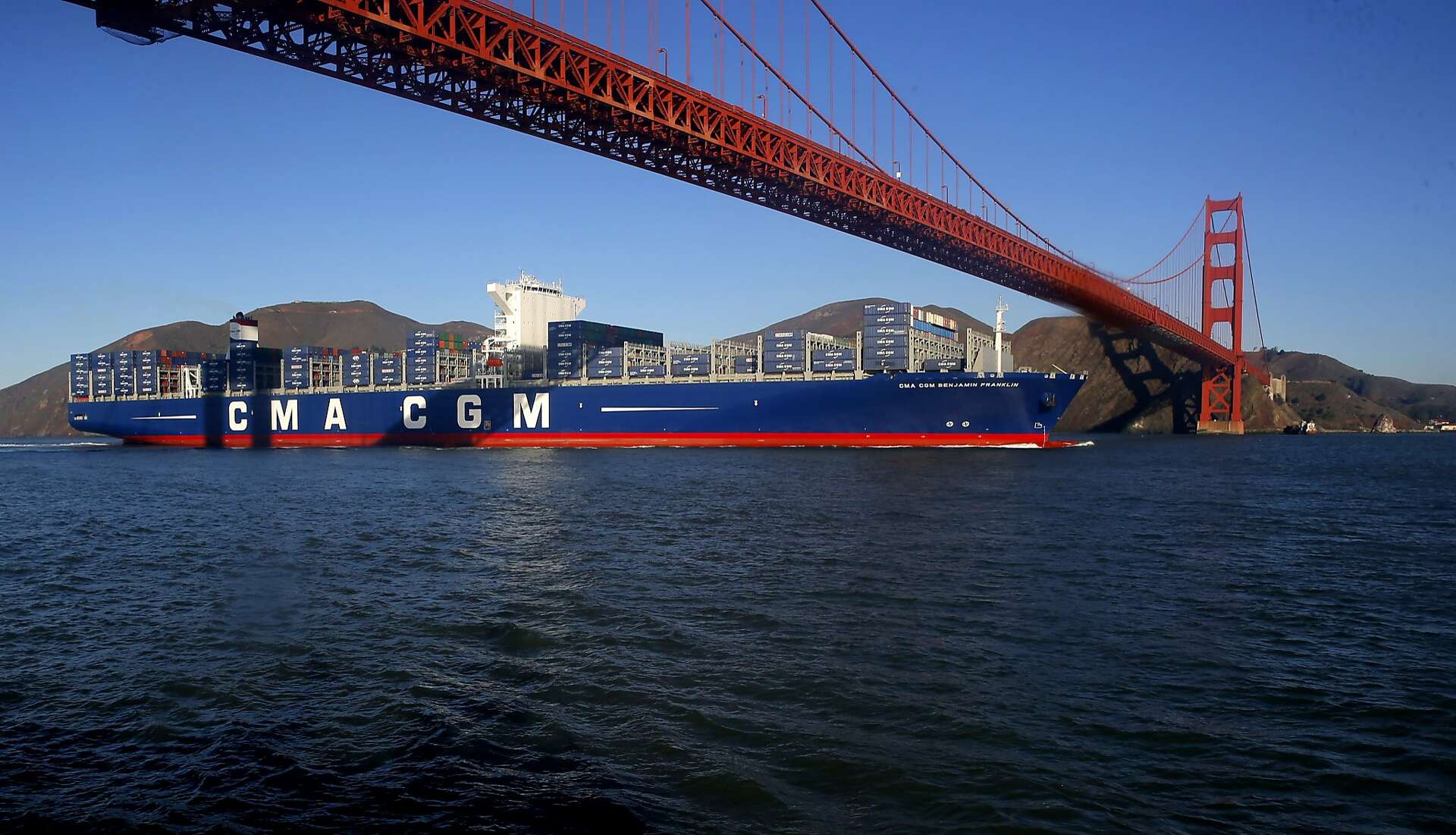 Biggest cargo ship to ever grace S.F. Bay is here