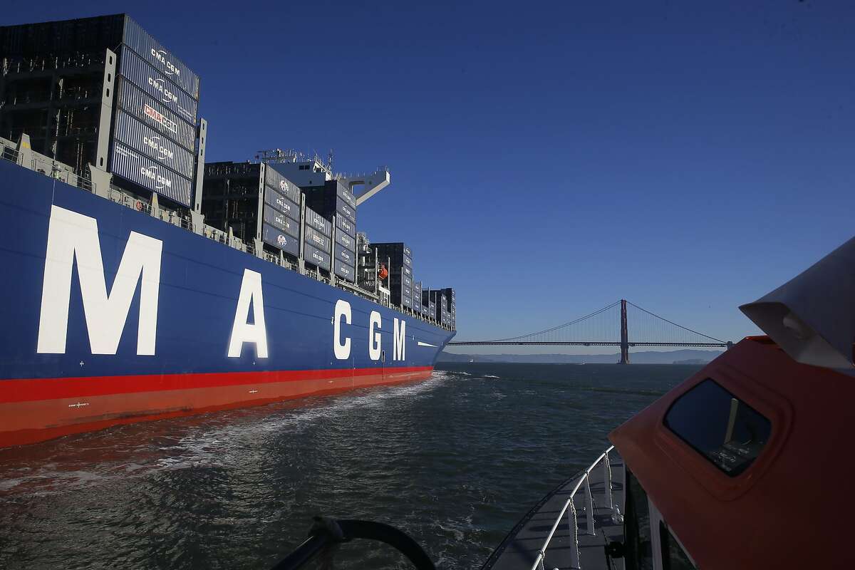 Biggest cargo ship to ever grace S.F. Bay is here